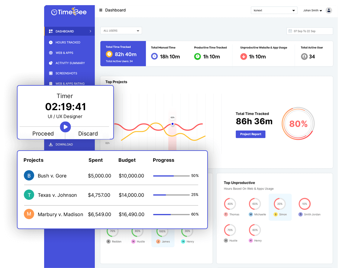 Legal Time Tracking Software | TimeBee